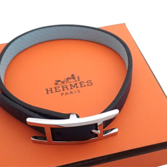 Hermes | Jewelry | Hermes Hermes Bracelet Api Naver X Light Blue Silver ...